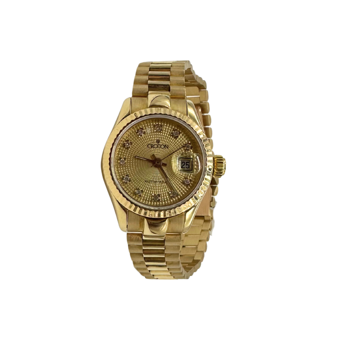 Croton 18K Yellow Gold Automatic Watch