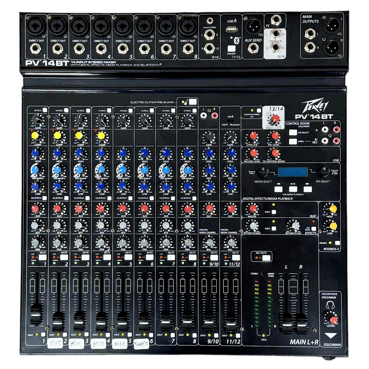 Peavey PV 14 BT 14 Channel Compact Mixer with Bluetooth