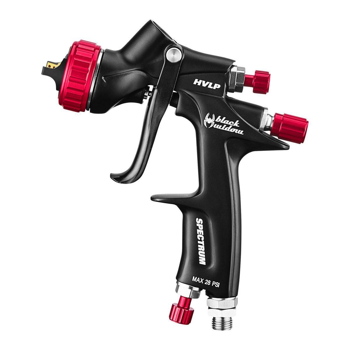 SPECTRUM Professional HVLP Gravity-Feed Air Sprayer - Black widow