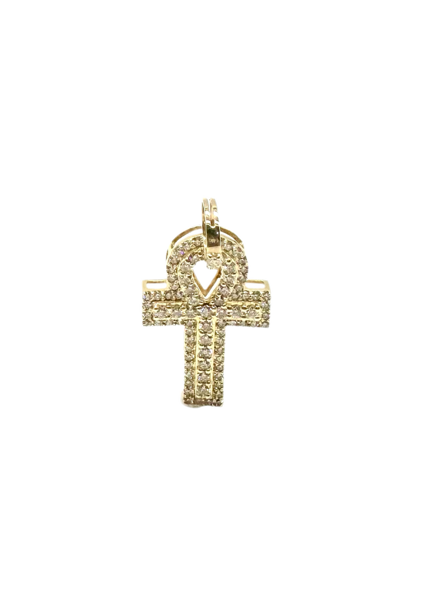 1.65ctw Diamond Ankh Pendant