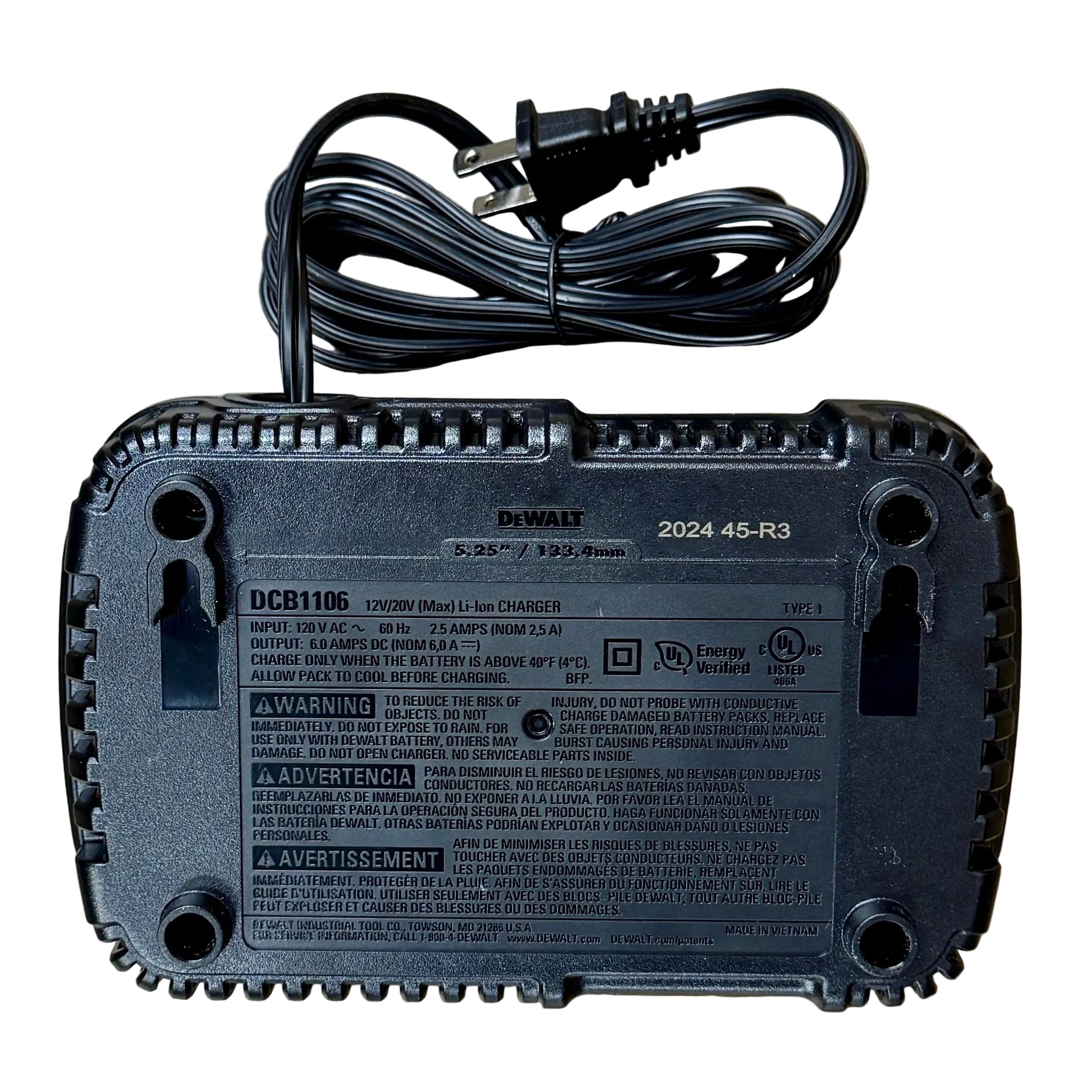 DeWalt 12V MAX/20V MAX/FLEXVOLT 6 Amp Lithium Ion Battery Pack Fast Ch